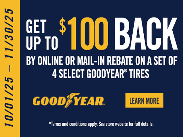 Goodyear Rebate - Tire World Auto Centers